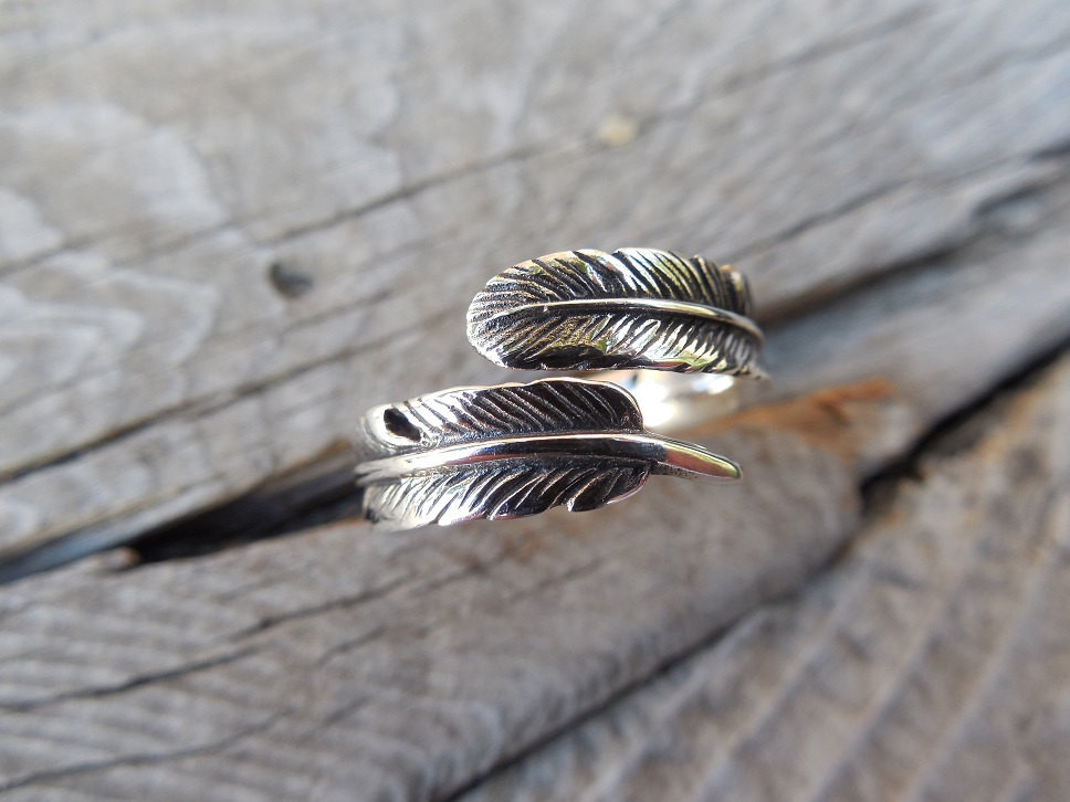 silber ring feder
